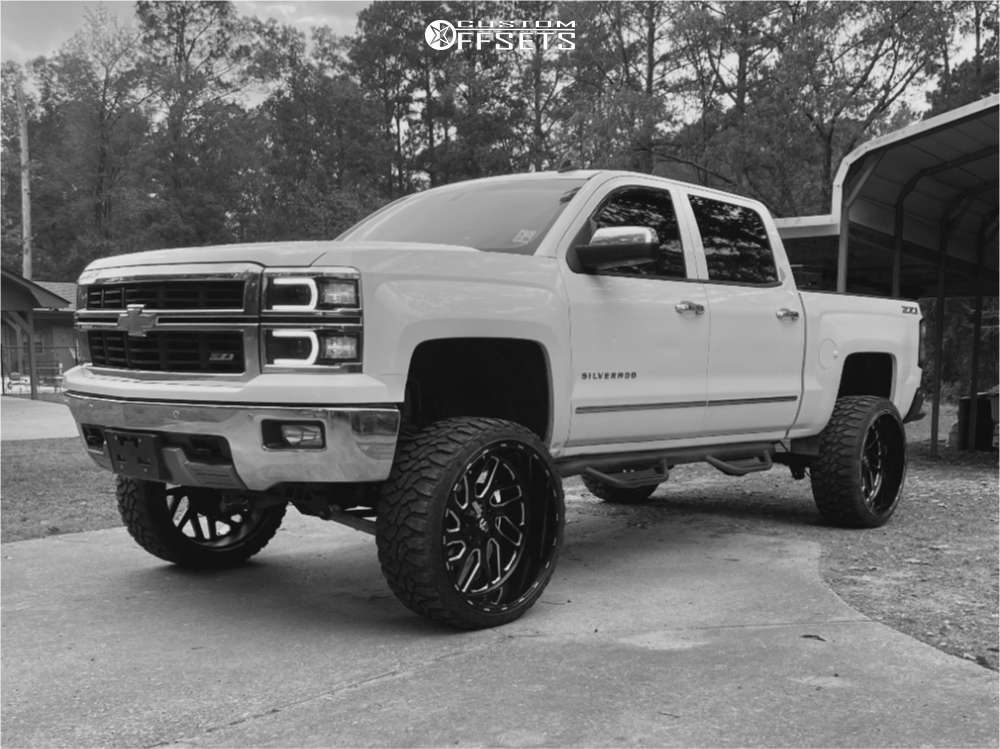 2014 Chevrolet Silverado 1500 with 26x12 -44 Fuel Triton and 35/13.5R26 Roadcruza Ra3200 M/t and ...