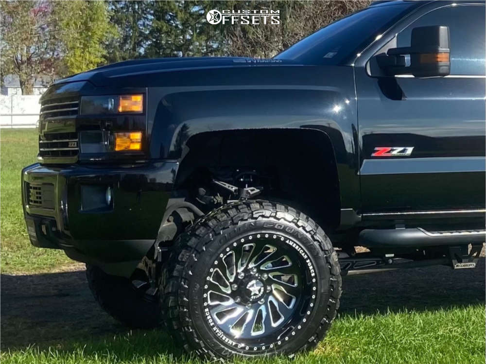 2017 Chevrolet Silverado 2500 HD with 22x12 -55 American Force Factor ...