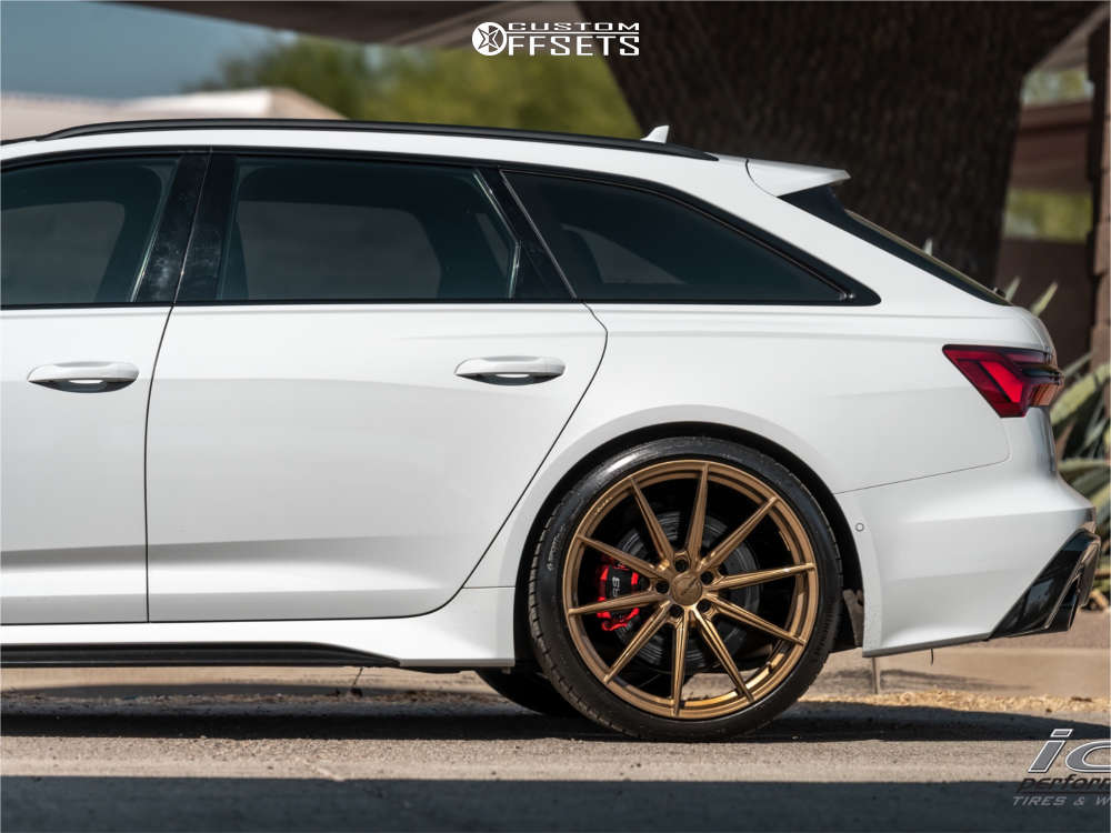 2023 Audi RS6 Avant with 22x10.5 10 Velgen VF10 and 285/30R22 ...
