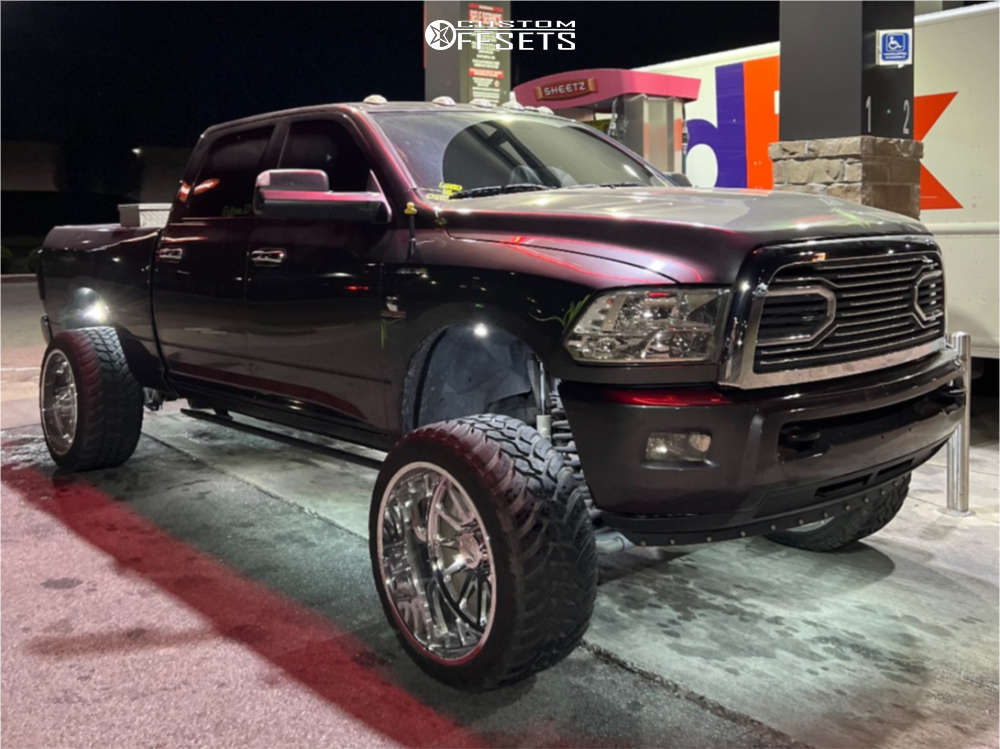 2018 Ram 2500 with 24x14 -76 ARKON FORGED Torx and 35/13.5R24 AMP Mud ...