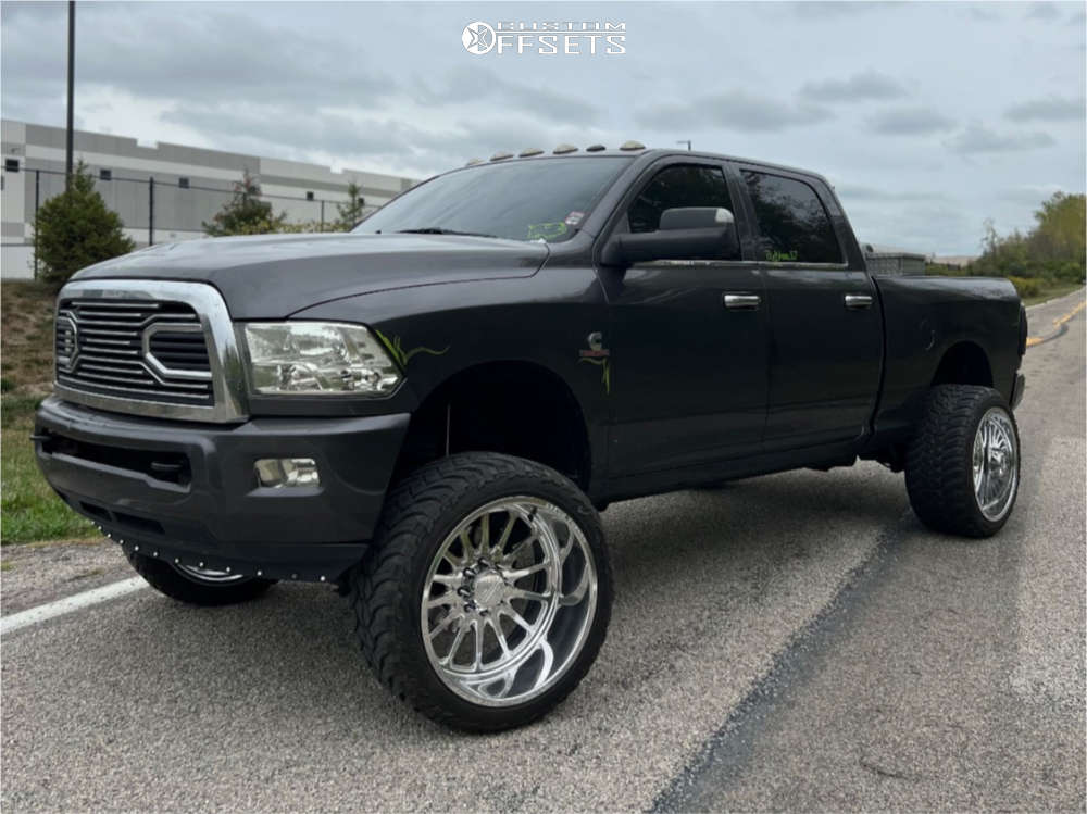 2018 Ram 2500 with 24x14 -76 ARKON FORGED Torx and 35/13.5R24 AMP Mud ...