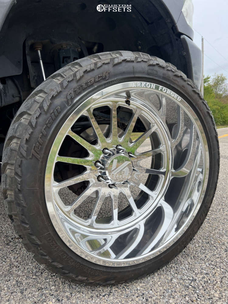 2018 Ram 2500 with 24x14 -76 ARKON FORGED Torx and 35/13.5R24 AMP Mud ...