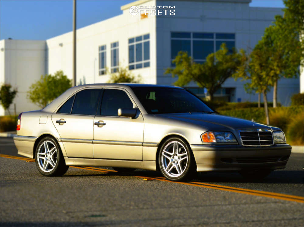 1999 Mercedes-Benz C230 with 17x7.5 35 RTX OE Replica Stern and 225 ...