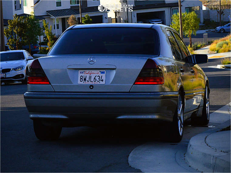 1999 Mercedes-Benz C230 with 17x7.5 35 RTX OE Replica Stern and 225 ...
