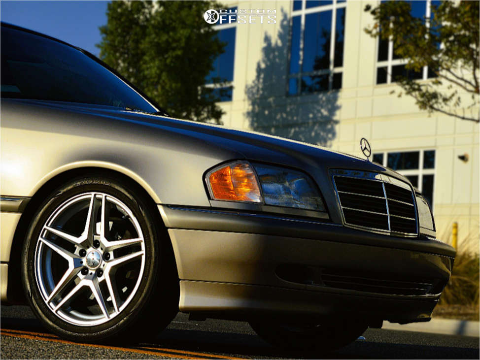 1999 Mercedes-Benz C230 with 17x7.5 35 RTX OE Replica Stern and 225 ...