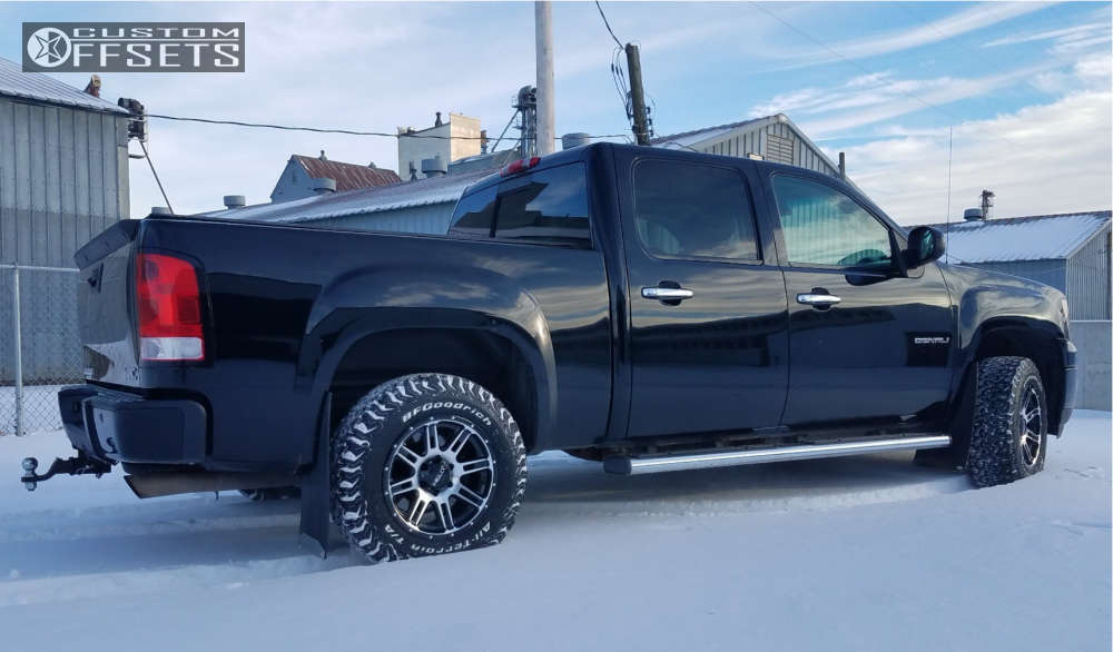 2011 GMC Sierra 1500 with 18x9 0 Helo He900 and 275/65R18 BFGoodrich ...