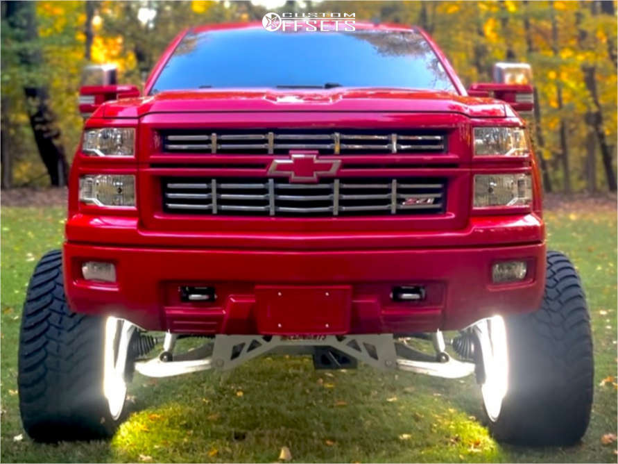 2014 Chevrolet Silverado 1500 with 24x14 -72 Tuff T2a and 35/13.5R24 ...