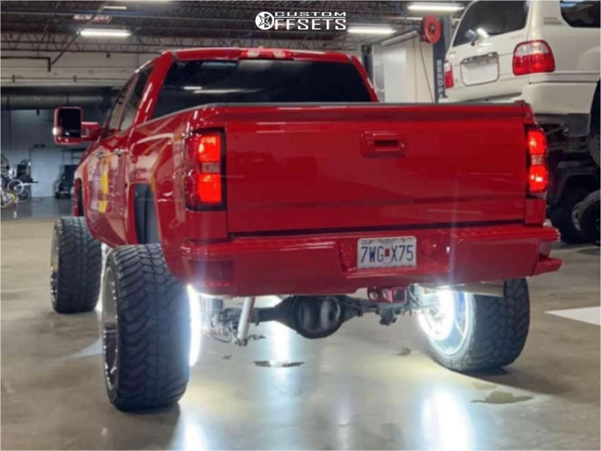 2014 Chevrolet Silverado 1500 with 24x14 -72 Tuff T2a and 35/13.5R24 ...