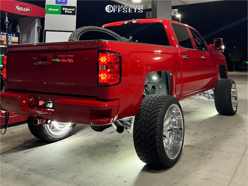 2014 Chevrolet Silverado 1500 with 24x14 -72 Tuff T2a and 35/13.5R24 ...