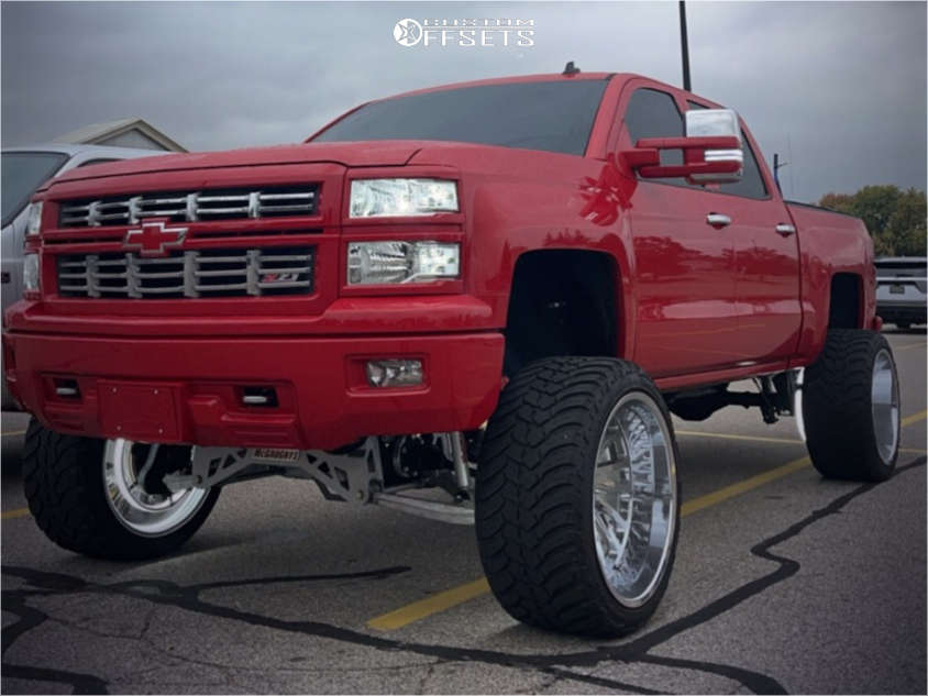 2014 Chevrolet Silverado 1500 with 24x14 -72 Tuff T2a and 35/13.5R24 ...