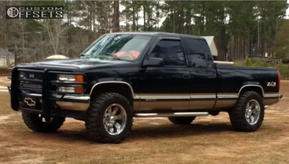 1998 Chevrolet K1500 with 18x10 -24 Mazzi Hulk and 33/12.5R18 Nitto Mud ...