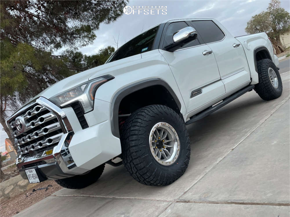 2022 Toyota Tundra with 17x9 -12 Lock Offroad Wheels Krawler and 35/12 ...