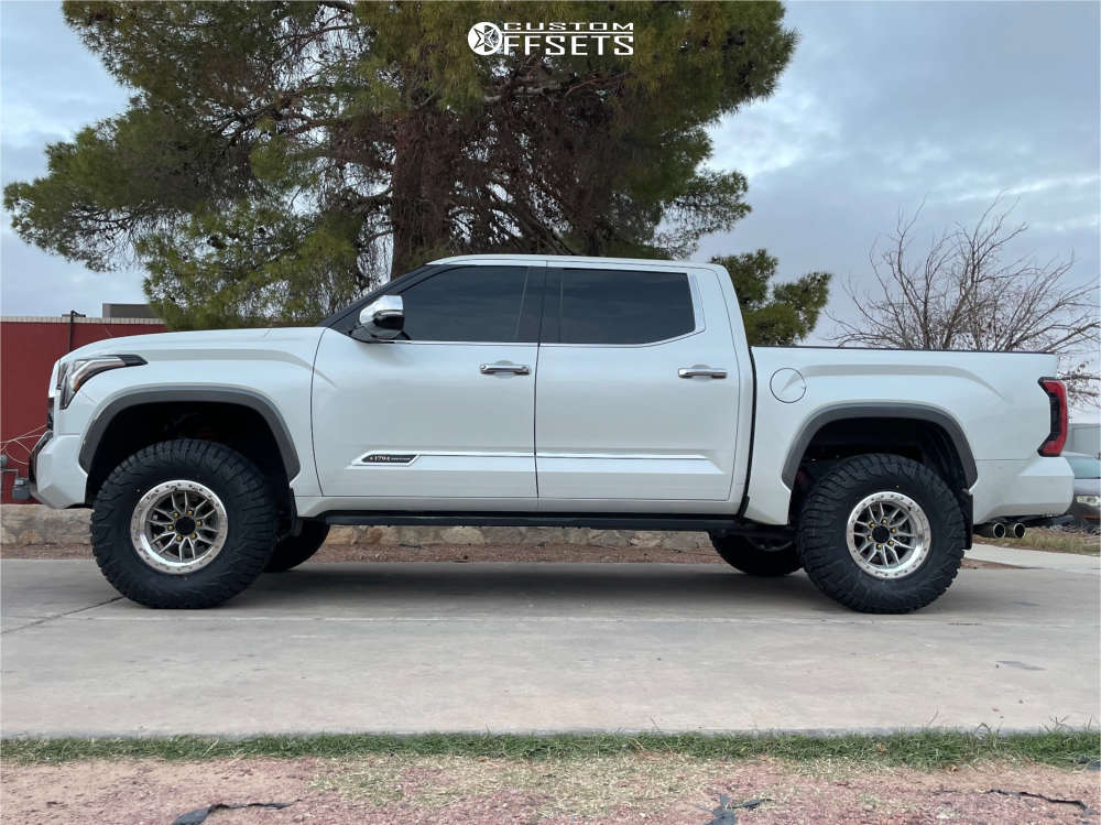 2022 Toyota Tundra with 17x9 -12 Lock Offroad Wheels Krawler and 35/12 ...