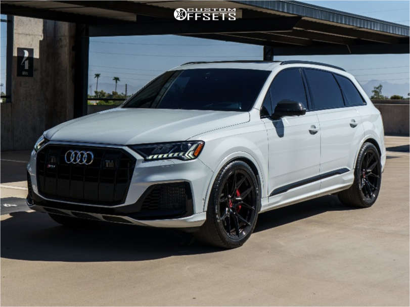 2022 Audi SQ7 with 22x10.5 20 Variant Nysa and 305/35R22 Michelin Pilot Super Sport and Stock ...