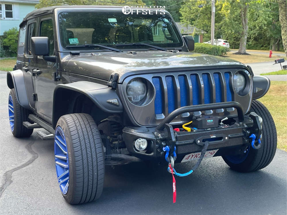2019 Jeep Wrangler with 20x10 -18 Fuel Typhoon and 305/50R20 Kumho ...