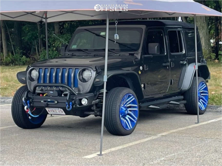 2019 Jeep Wrangler with 20x10 -18 Fuel Typhoon and 305/50R20 Kumho ...