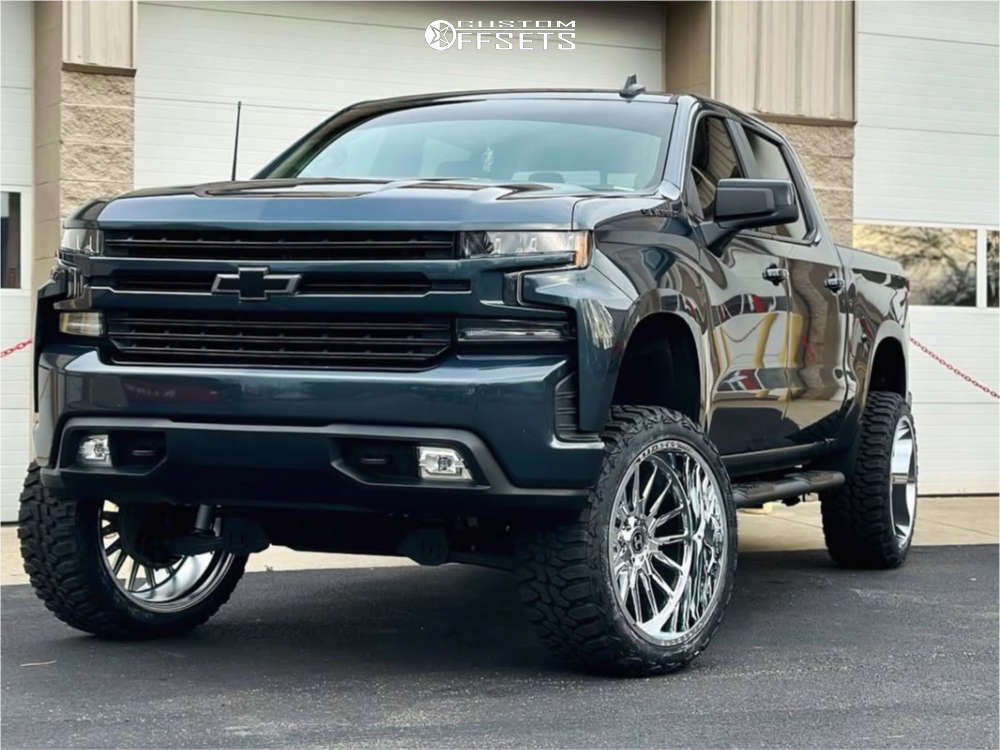 2020 Chevrolet Silverado 1500 with 24x12 -44 Hardcore Offroad Hc24 and ...