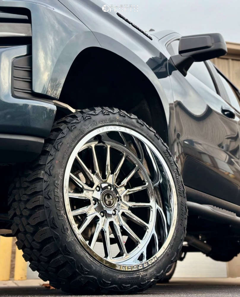 2020 Chevrolet Silverado 1500 with 24x12 -44 Hardcore Offroad Hc24 and ...