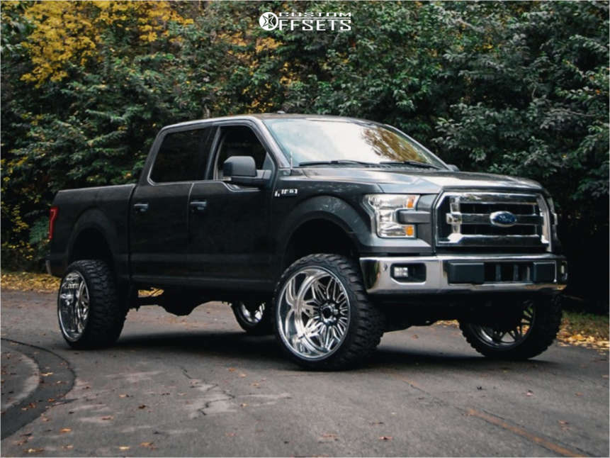 2016 Ford F-150 with 24x14 -76 KG1 Forged Snow and 33/14.5R24 Fury ...