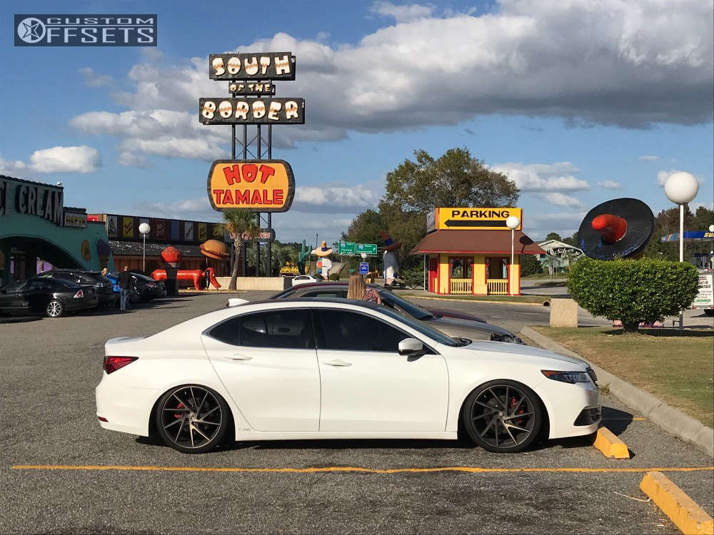 2016 Acura TLX with 20x9 35 Niche Invert and 205/20R20 Falken Atr Sport ...