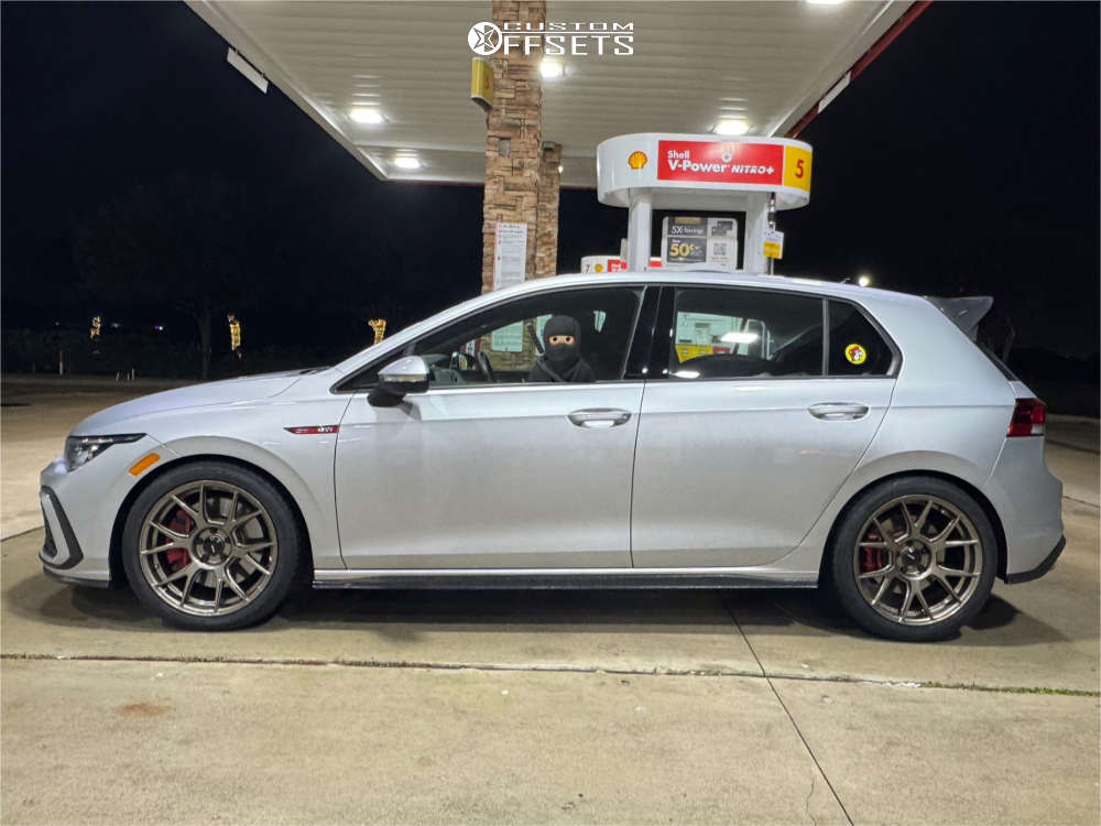 2023 Volkswagen GTI with 18x8.5 43 Konig Ampliform and 245/40R18 Continental ExtremeContact ...