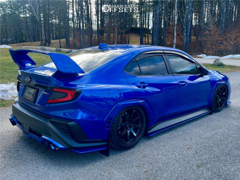 2024 Subaru WRX with 18x9.5 38 Enkei Vanquish and 245/40R18 Continental ...