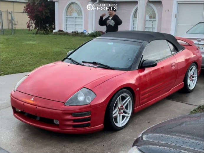 2002 Mitsubishi Eclipse with 18x8.5 35 ESR Rf15 and 235/40R18 Nitto ...