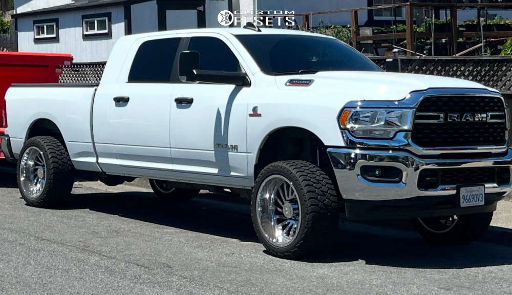 2022 Ram 3500 with 22x12 -51 ARKON OFF-ROAD Caesar and 33/12.5R22 AMP Terrain Attack At A and ...