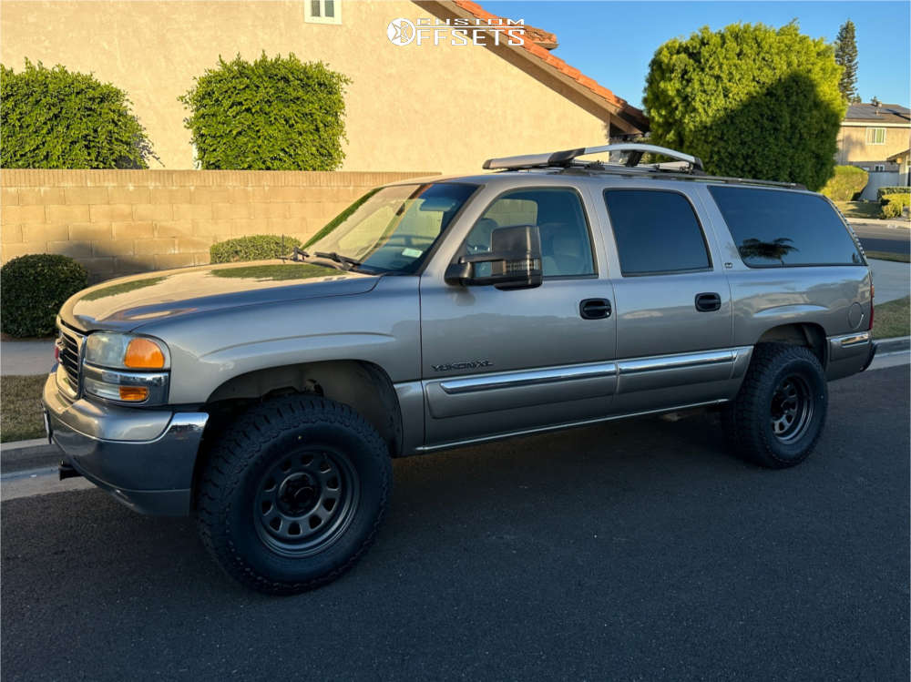 2000 GMC Yukon XL 1500 with 17x9 -12 Rough Country Steel Wheel and 285 ...
