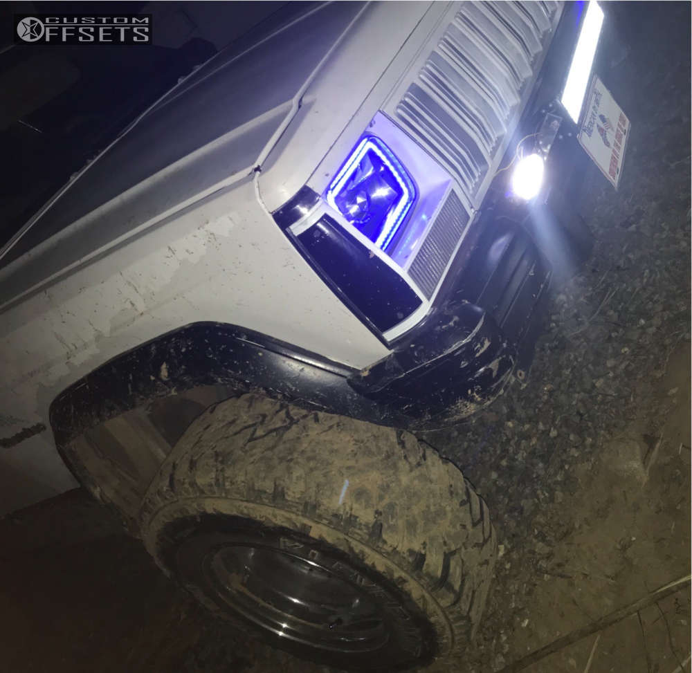 1993 Jeep Cherokee with 15x10 -50 Bart Wheels Super Trucker and 31/10 ...