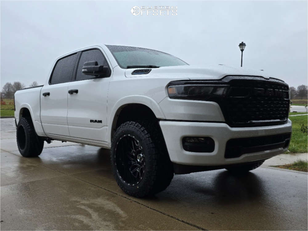 2025 Ram 1500 with 20x12 -51 Vision Brawl and 33/12.5R20 Kenda Klever R ...