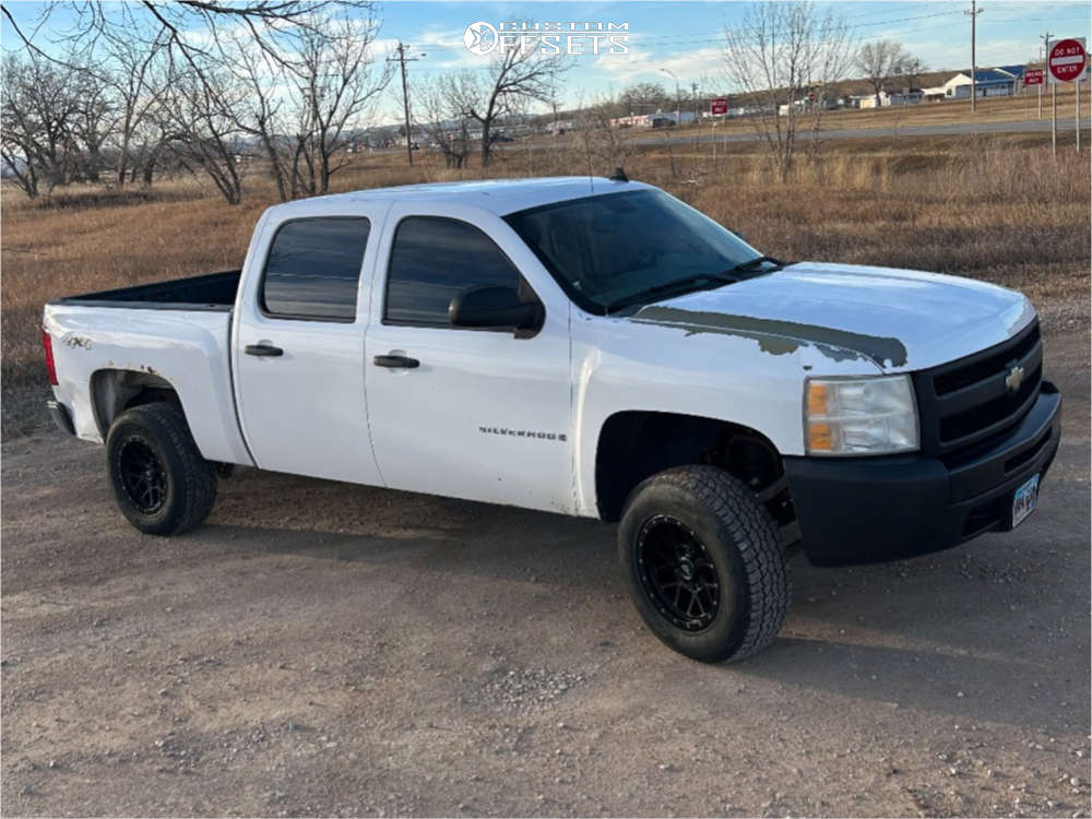 2009 Chevrolet Silverado 1500 with 17x9 0 Rock Forged Ff15 and 265 ...