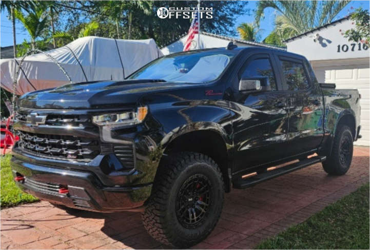 2024 Chevrolet Silverado 1500 with 18x9 12 G-FX Tr-24 and 35/12.5R18 BFGoodrich All Terrain TA ...