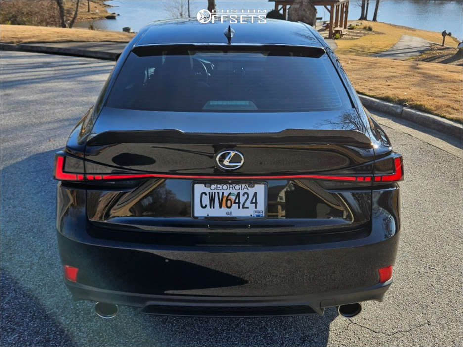 2019 Lexus IS300 with 18x8.5 38 Enkei T6r and 225/40R18 Hankook Ventus ...