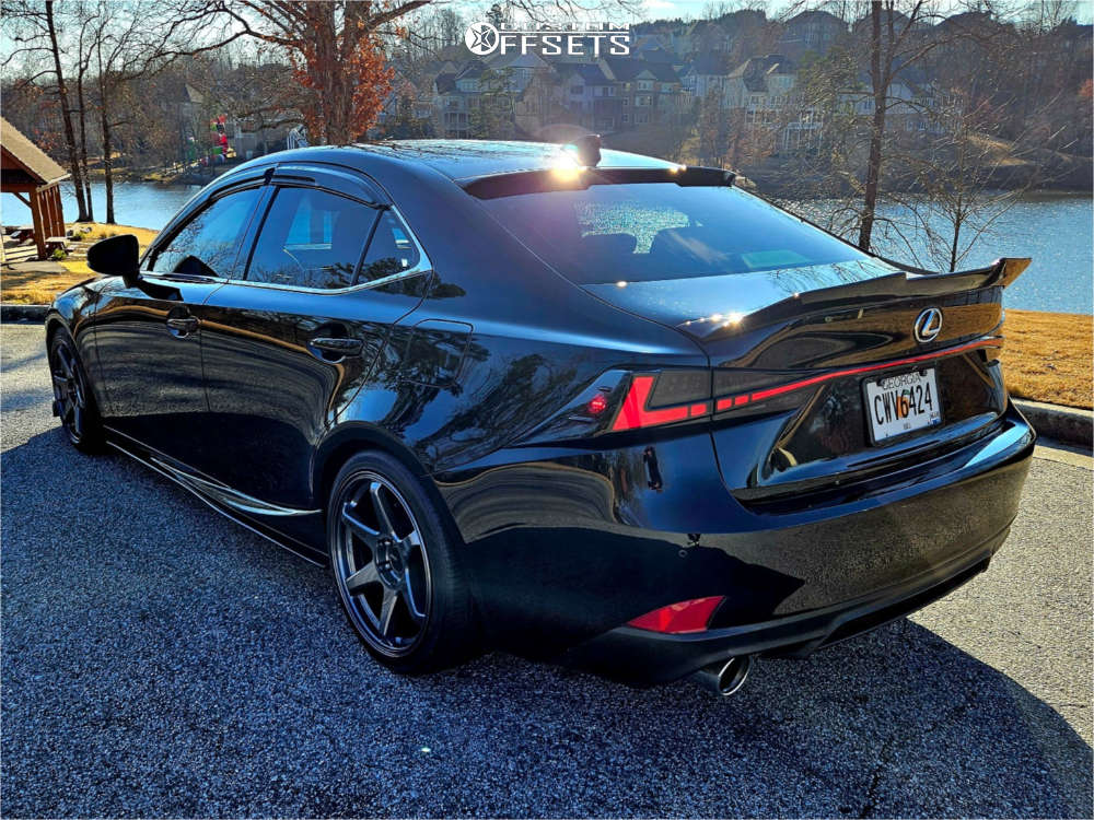 2019 Lexus IS300 with 18x8.5 38 Enkei T6r and 225/40R18 Hankook Ventus ...