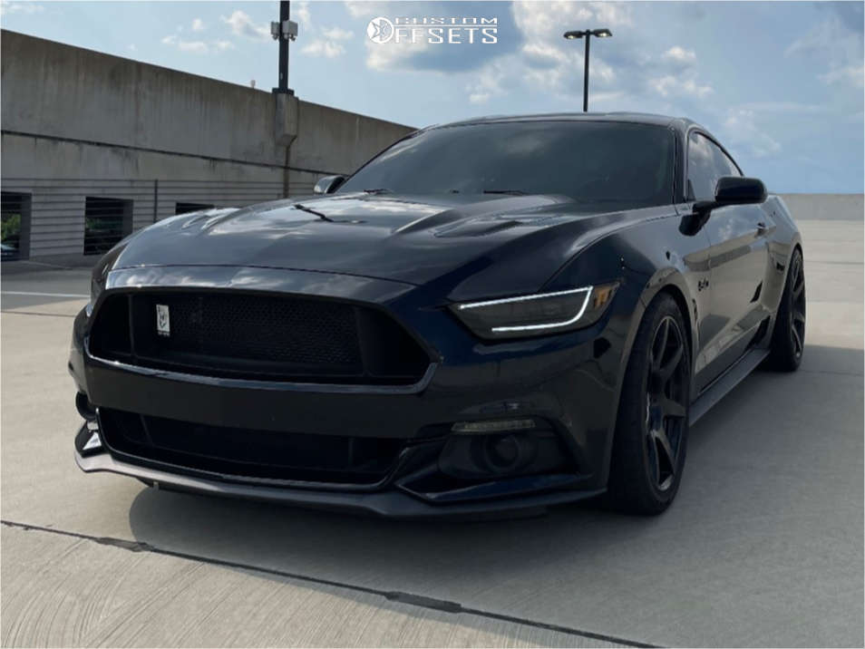 2016 Ford Mustang with 19x10 35 SVE R350 and 285/35R19 Nitto Nt555 G2 ...