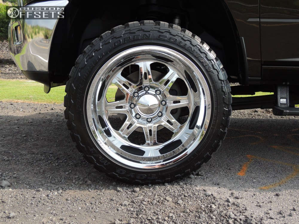 2014 Ram 2500 with 22x12 -50 Weld Racing Cheyenne and 33/12.5R22 Toyo ...