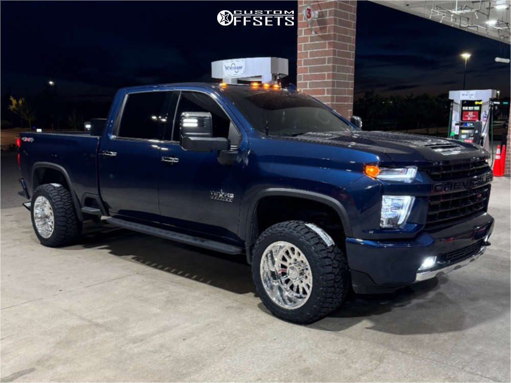 2022 Chevrolet Silverado 2500 HD with 20x12 -40 American Force Atom Ss and 33/12.5R20 Toyo Tires ...