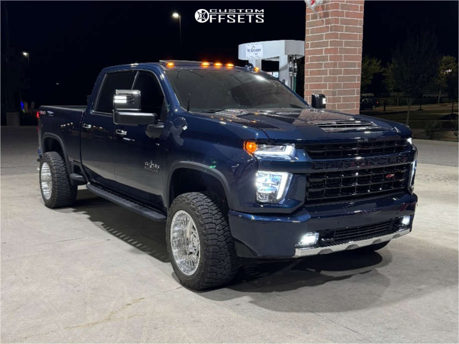 2022 Chevrolet Silverado 2500 HD with 20x12 -40 American Force Atom Ss and 33/12.5R20 Toyo Tires ...