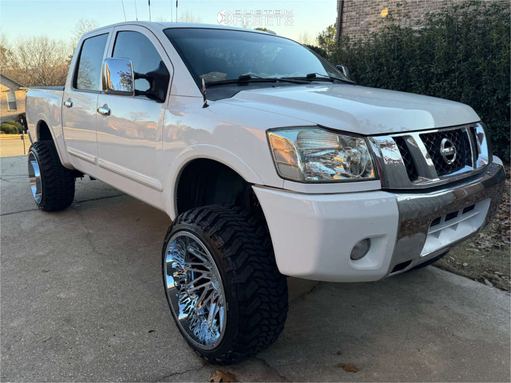 2012 Nissan TITAN with 24x14 -81 ARKON OFF-ROAD Apollo and 35/13.5R24 ...