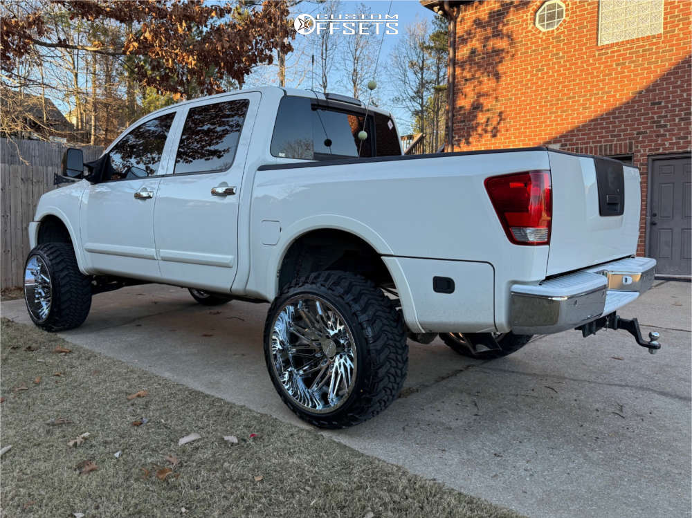 2012 Nissan TITAN with 24x14 -81 ARKON OFF-ROAD Apollo and 35/13.5R24 ...