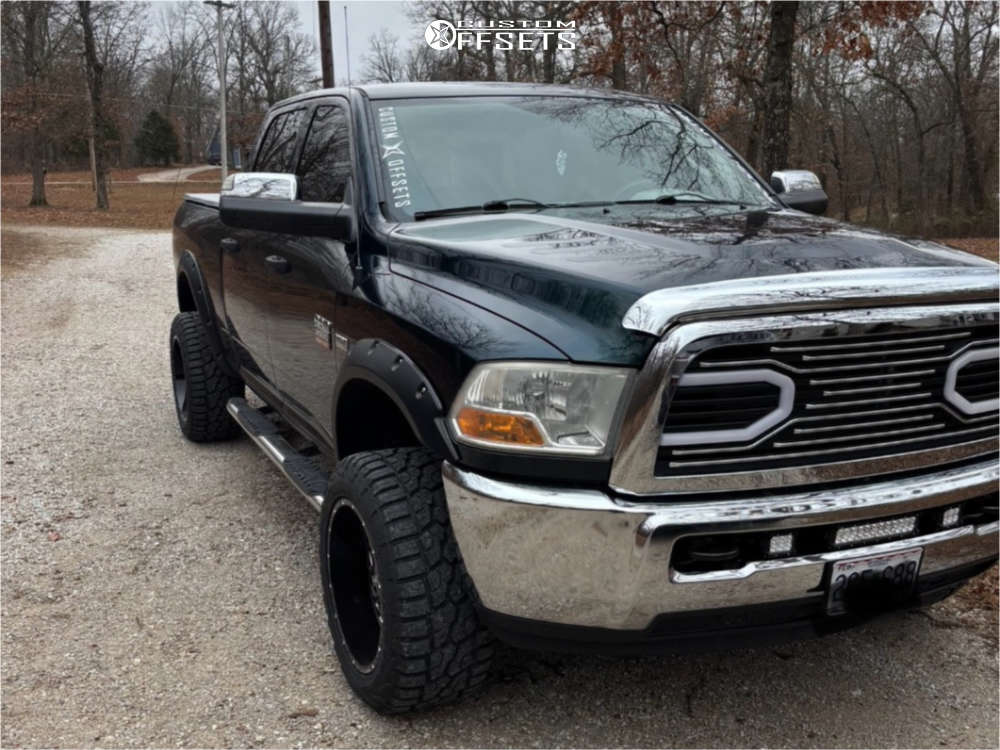 2011 Ram 2500 with 20x12 -44 Hardrock Blacktop Xposed and 33/12.5R20 ...