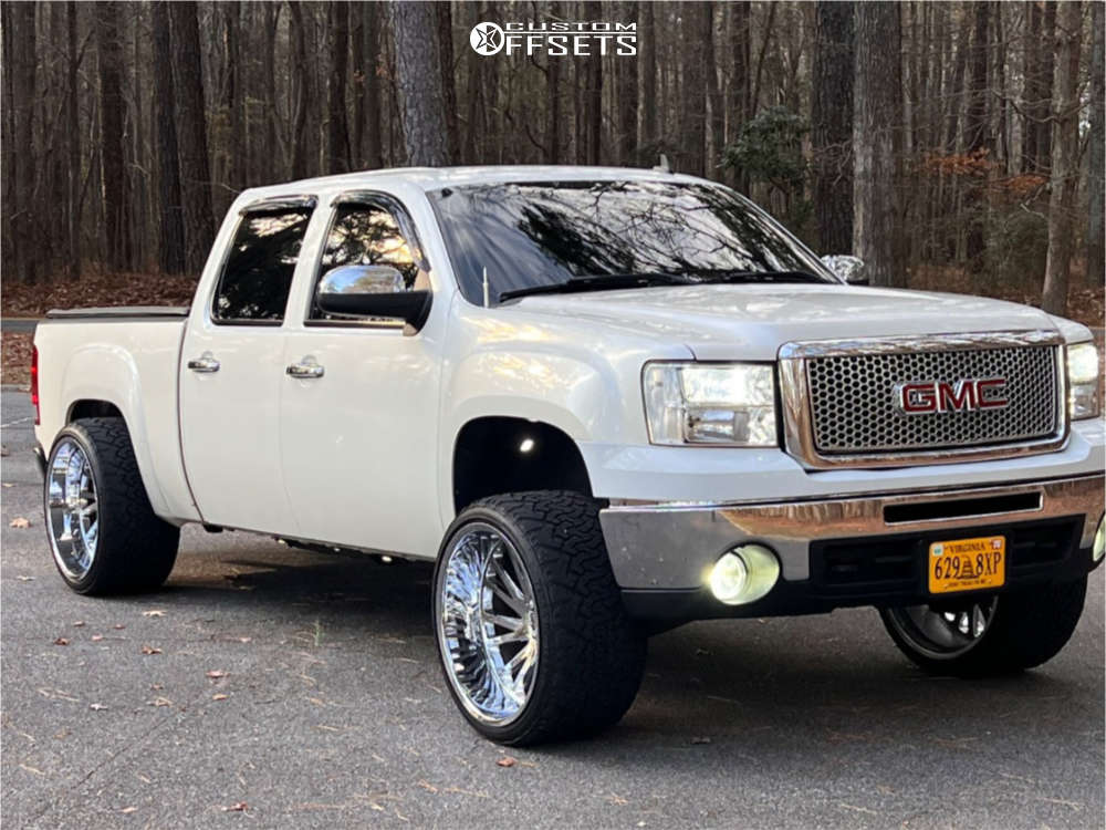 2009 GMC Sierra 1500 with 24x14 -72 Tuff T2a and 33/13.5R24 Venom Power ...