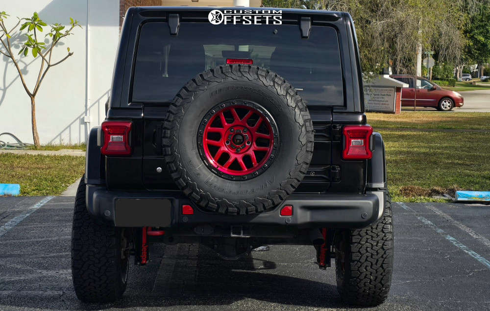 2018 Jeep Wrangler JL with 17x9 -12 KMC Km544 and 35/12.5R17 BFGoodrich All Terrain TA KO2 and ...