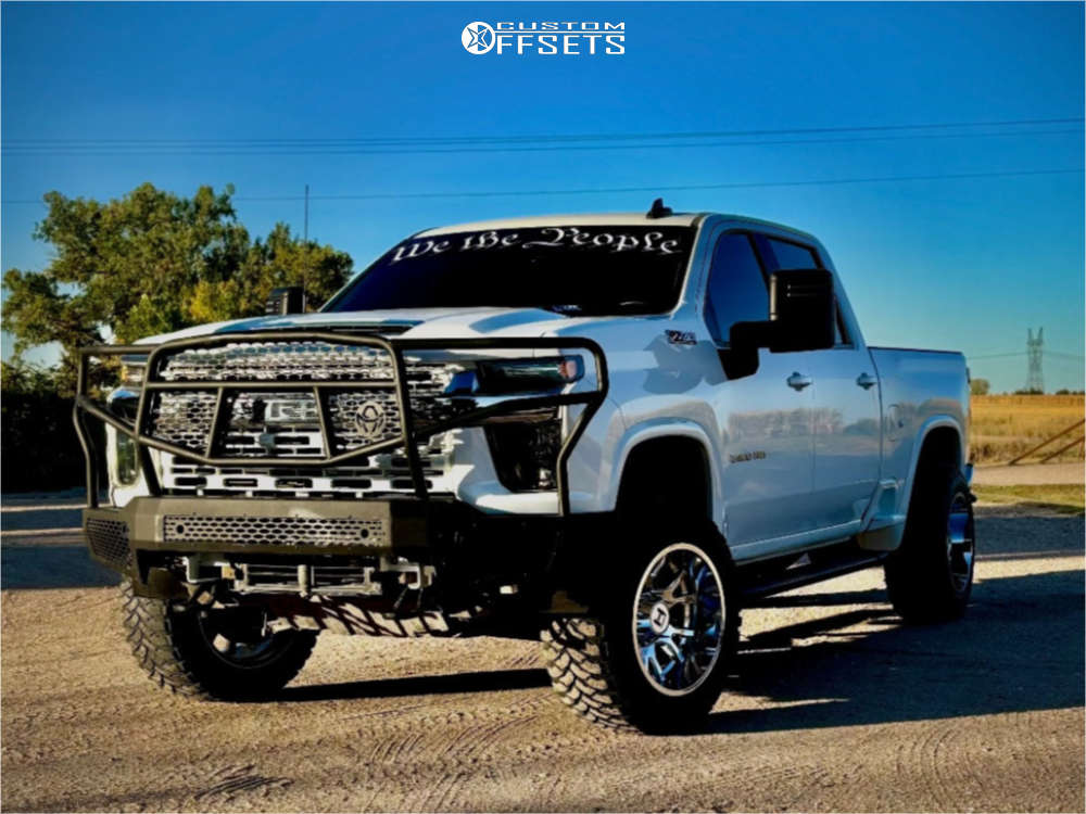 2021 Chevrolet Silverado 2500 HD with 20x12 -44 Hostile Rage and 35/12 ...
