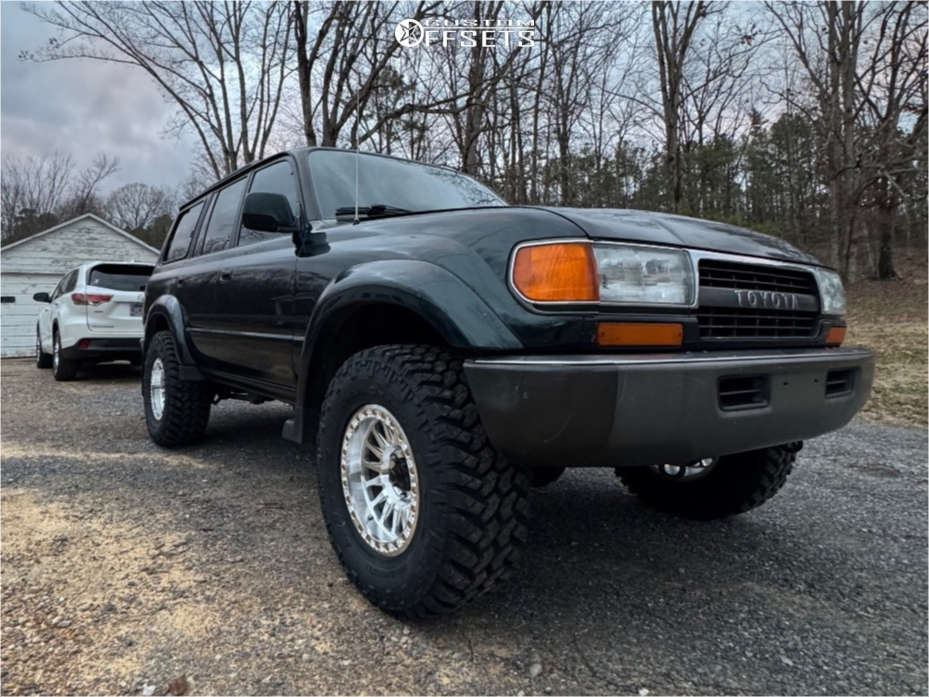 1994 Toyota Land Cruiser with 17x9 -12 KMC Km445 and 33/12.5R17 Nitto ...