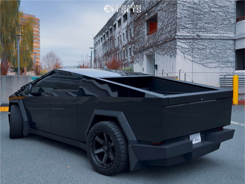 2024 Tesla Cybertruck with 22x10 -18 4Play 4p63 and 285/50R22 Nitto ...