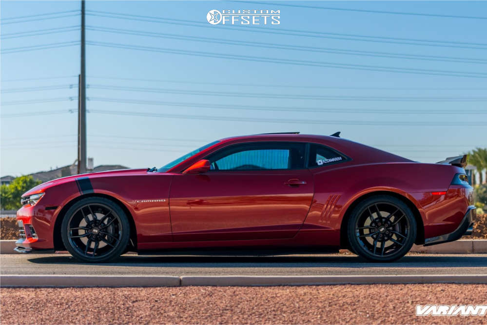 2014 Chevrolet Camaro with 20x10 25 Variant Krypton and 275/30R20 Nitto ...
