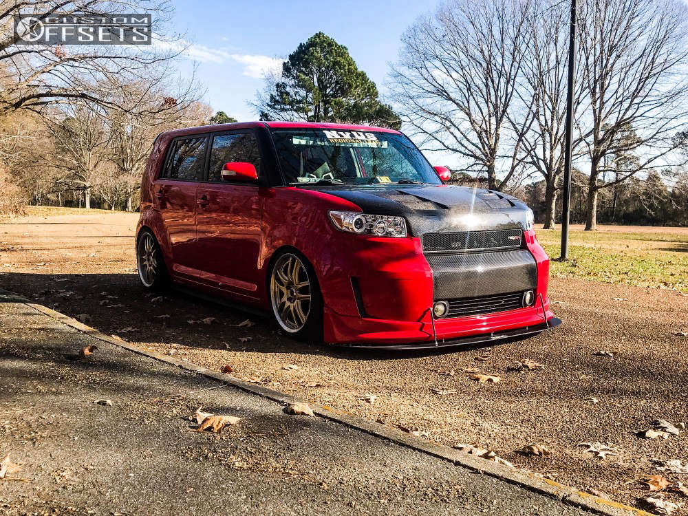 2009 Scion XB with 18x8 28 Volk Gt-v and 225/40R18 Toyo Tires Proxes ...