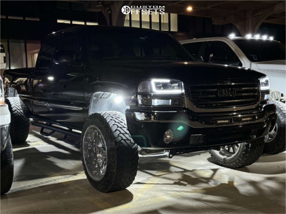 2003 GMC Sierra 1500 with 22x12 -44 Xtreme Force Xf3 and 35/12.5R22 ...
